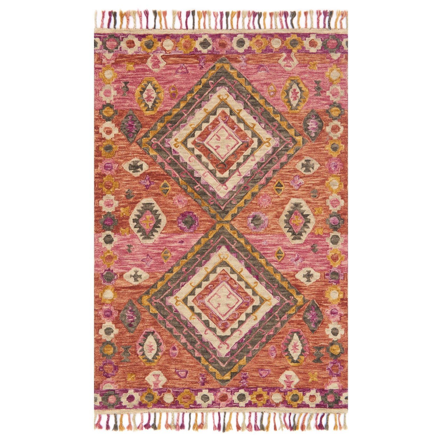 Loloi Zharah Fiesta Hooked Rug – Paynes Gray