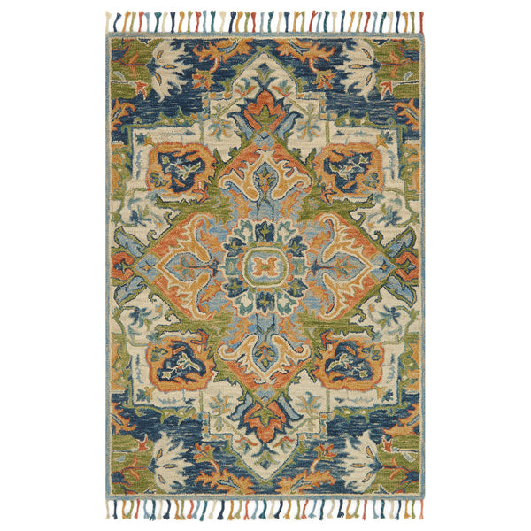 Loloi Zharah Blue/Multi Hooked Rug – Paynes Gray