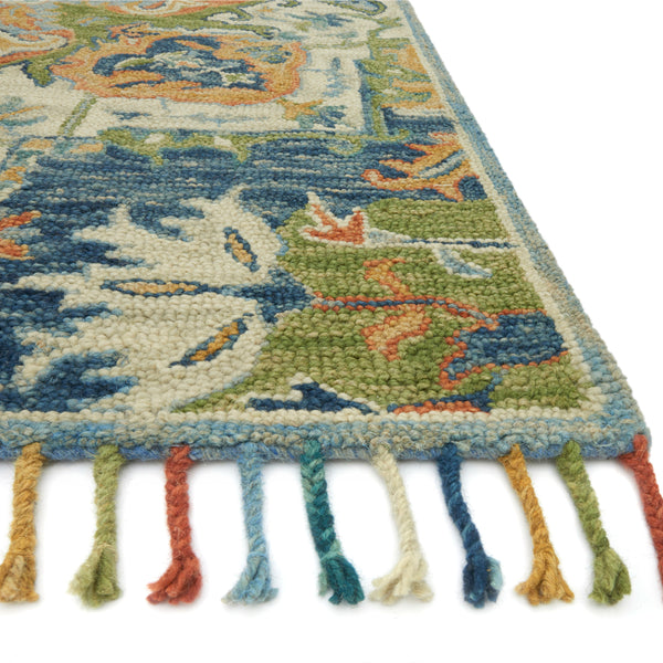 Loloi Zharah Blue/Multi Hooked Rug – Paynes Gray