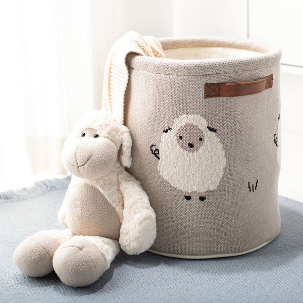 Gentle Sheep Kids Storage Basket – Paynes Gray