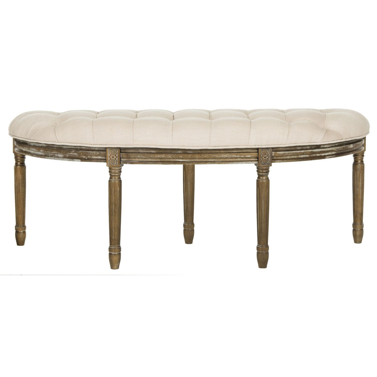 Villanueva Tufted Semi Circle Bench