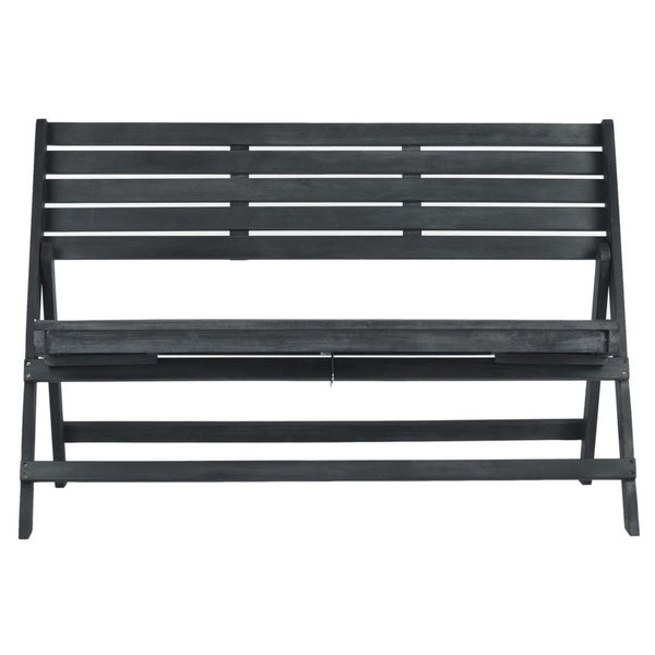Alice Outdoor Folding Bench – Paynes Gray
