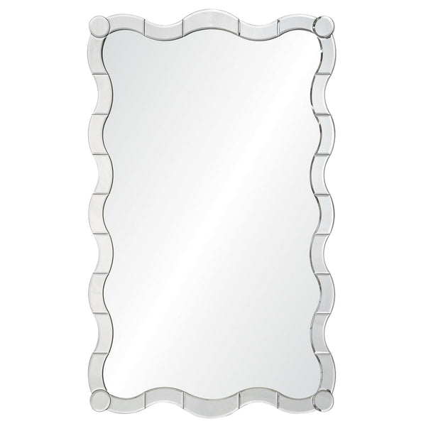 Jamie Drake For Mirror Home Wave Wall Mirror – Paynes Gray