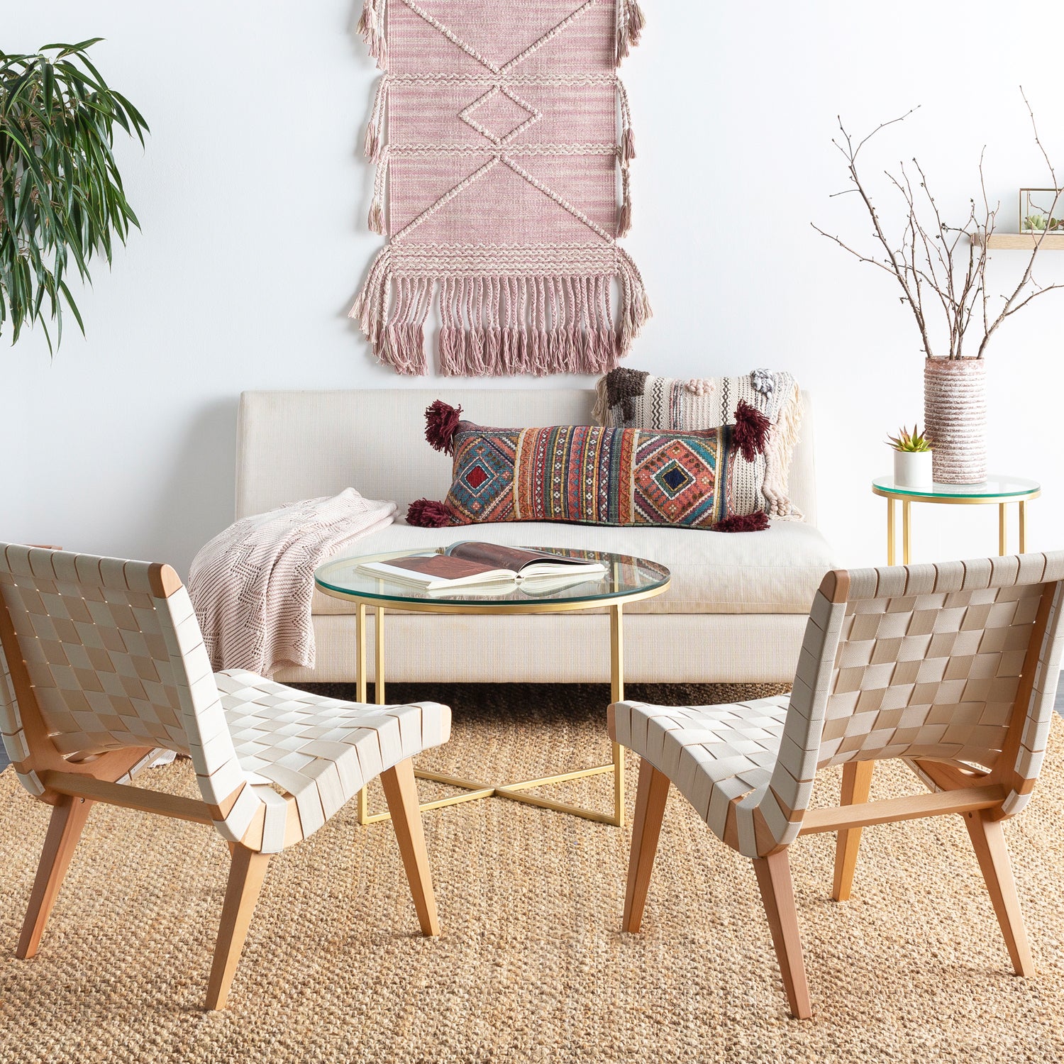 Petra Pink Wall Hanging – Paynes Gray