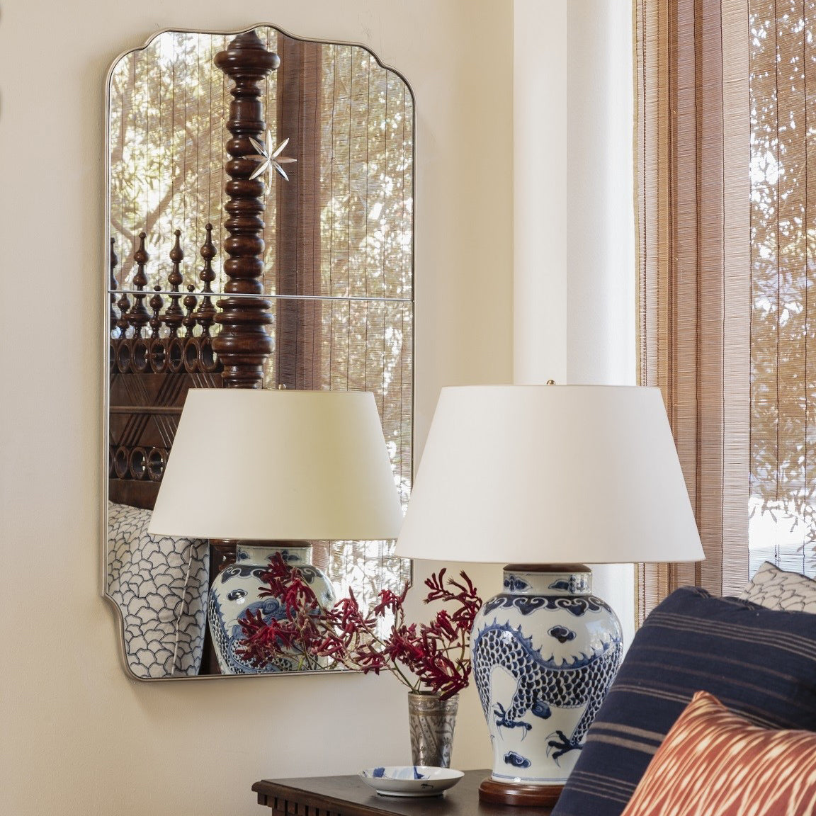 Michael S Smith For Mirror Home Trumeau Wall Mirror – Paynes Gray