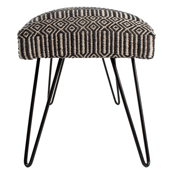 Fletcher Upholstered Bench – Paynes Gray