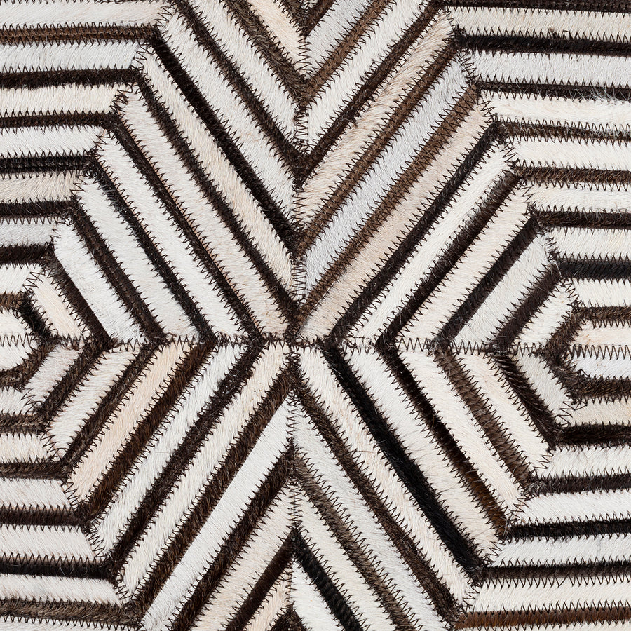Gould Diamond Leather Throw Pillow