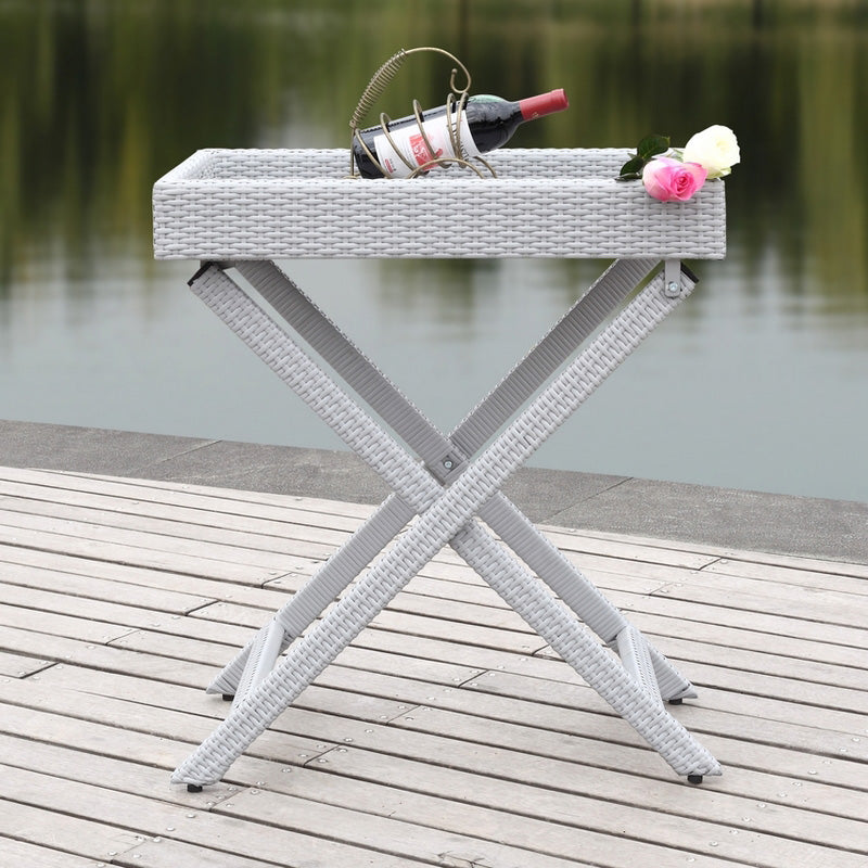 Evesham Folding Indoor/Outdoor Tray Table – Paynes Gray