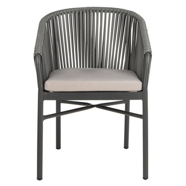 Skye Rope Stackable Outdoor Chair Set of 2 – Paynes Gray