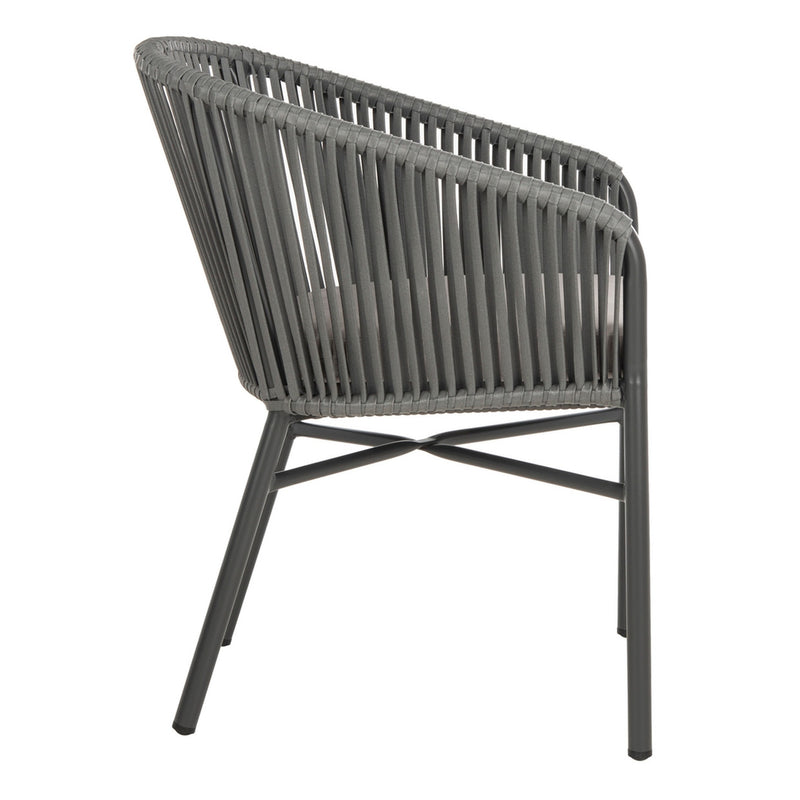 Skye Rope Stackable Outdoor Chair Set of 2 – Paynes Gray