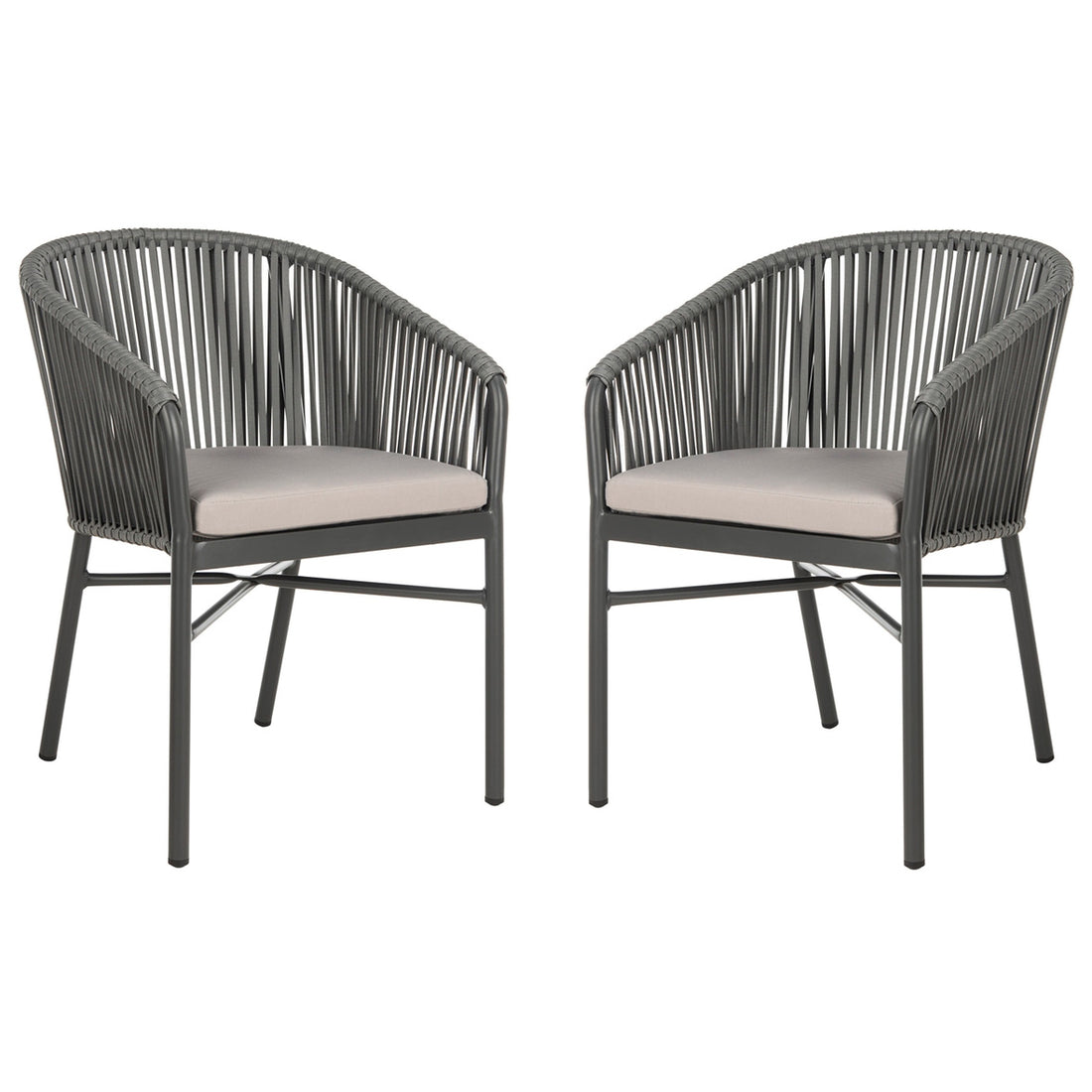 Skye Rope Stackable Outdoor Chair Set of 2
