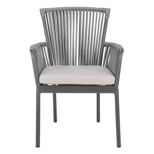 Leilani Rope Stackable Outdoor Chair Set of 2 – Paynes Gray