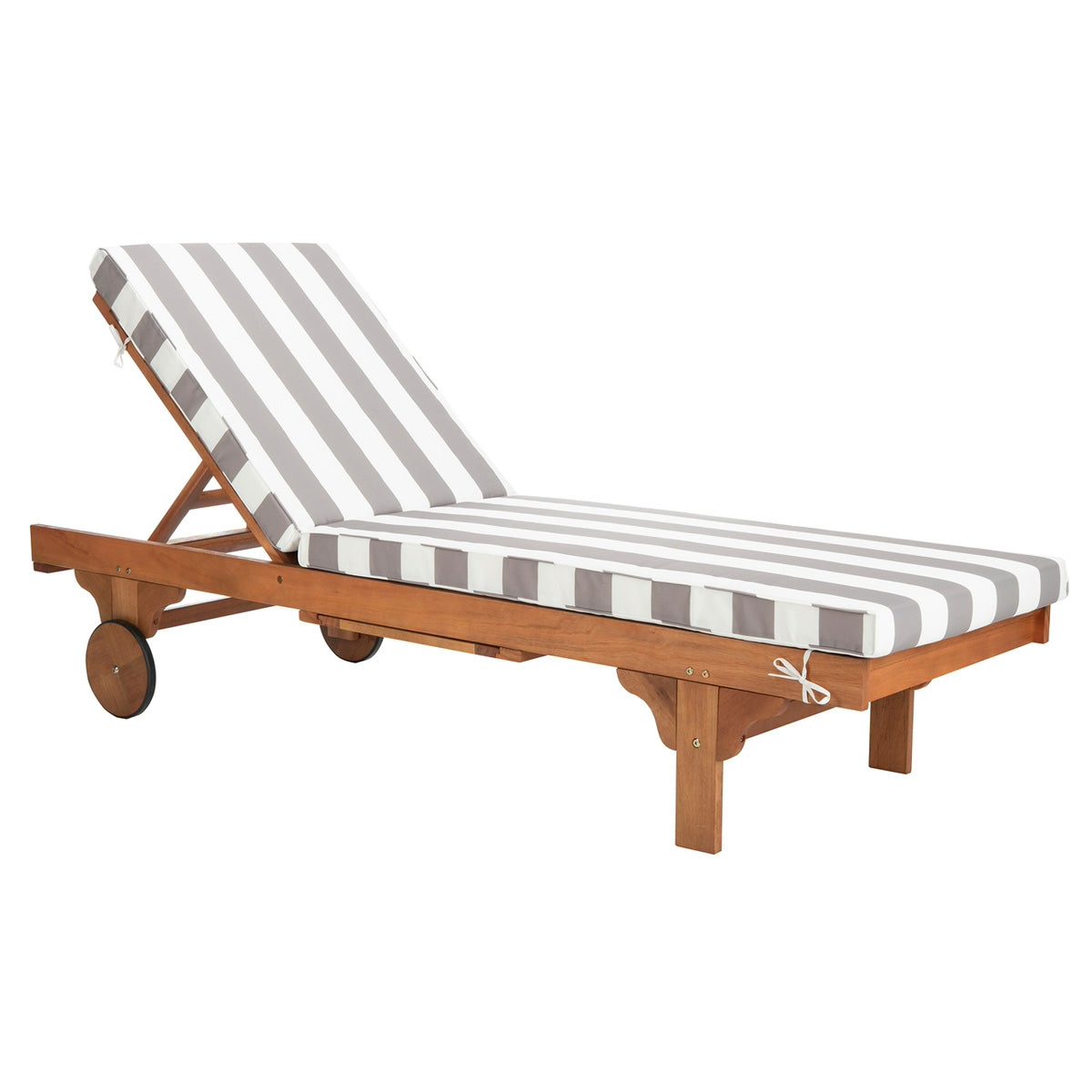 Tiffany Striped Outdoor Chaise Lounge – Paynes Gray