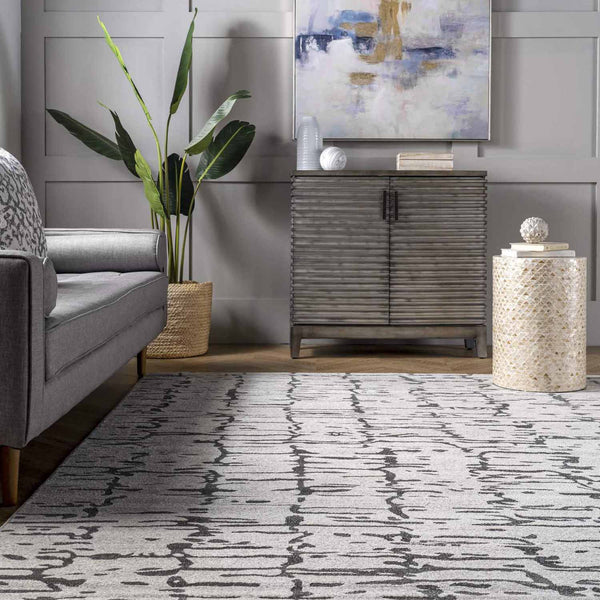 Gabe Machine Made Rug – Paynes Gray