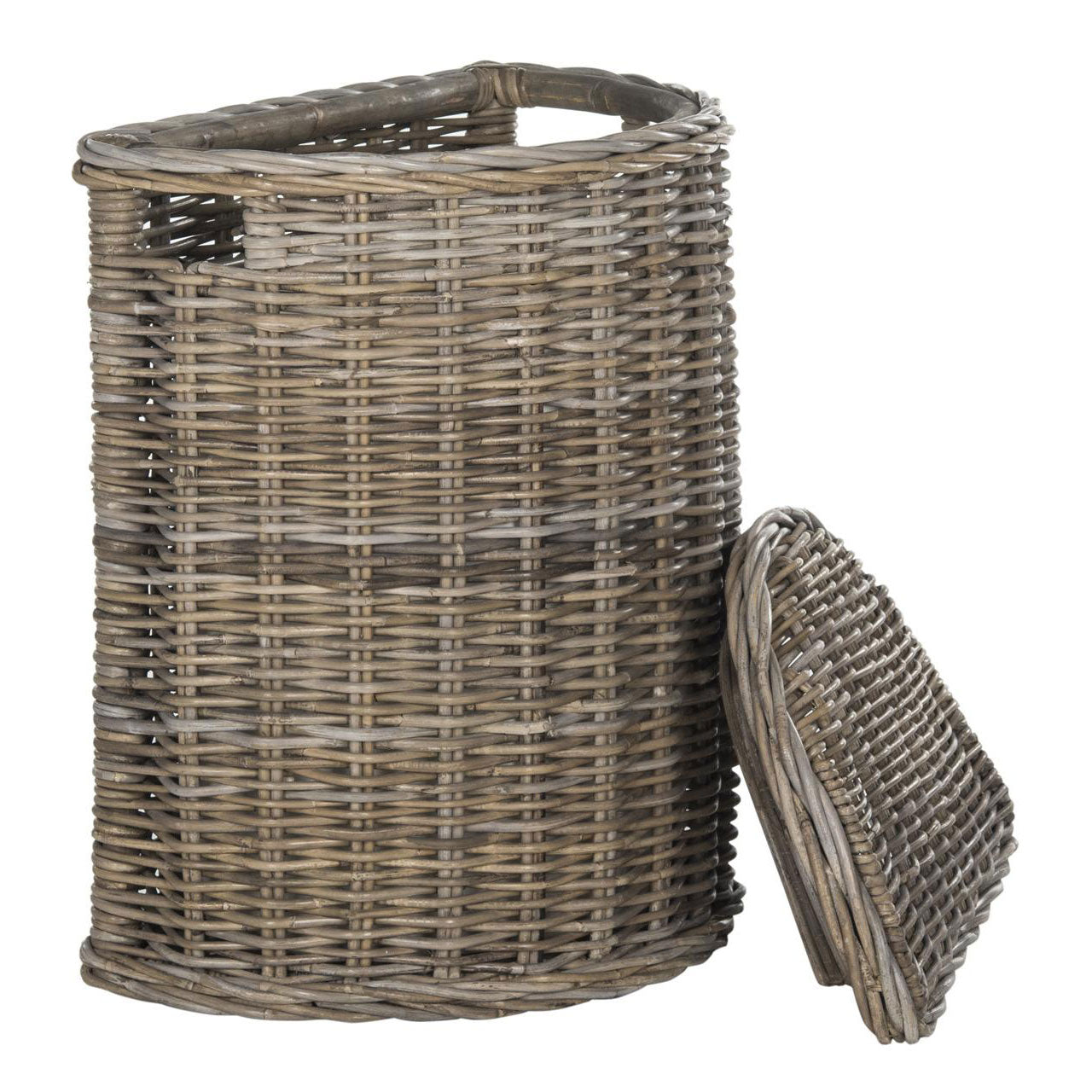 Rosen Wicker Storage Hamper – Paynes Gray