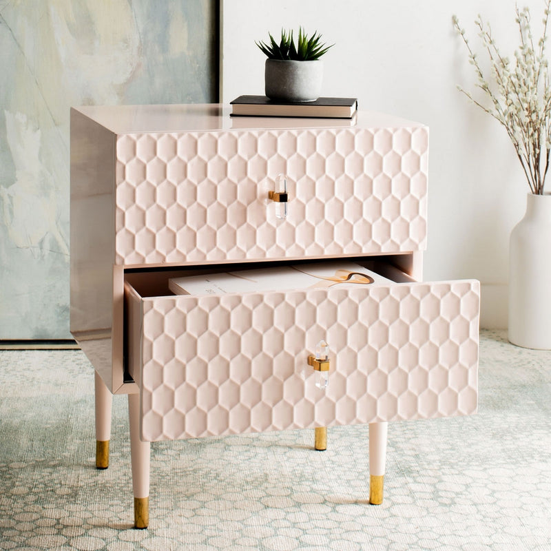 Rae 2-Drawer Side Table – Paynes Gray