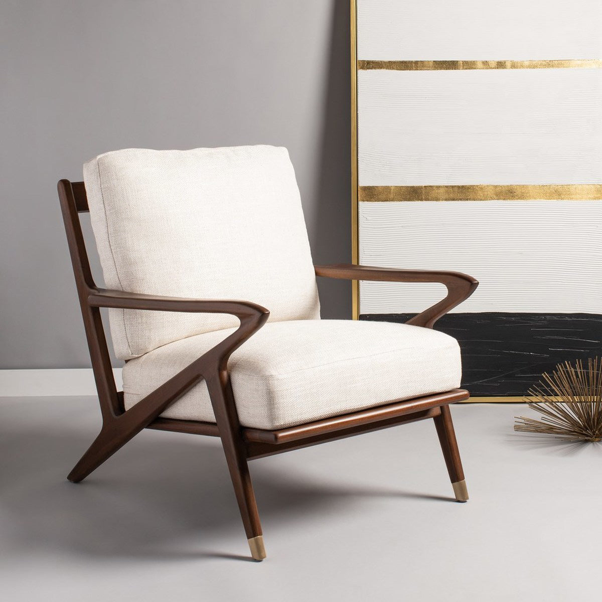Ross Mid-Century Accent Chair – Paynes Gray