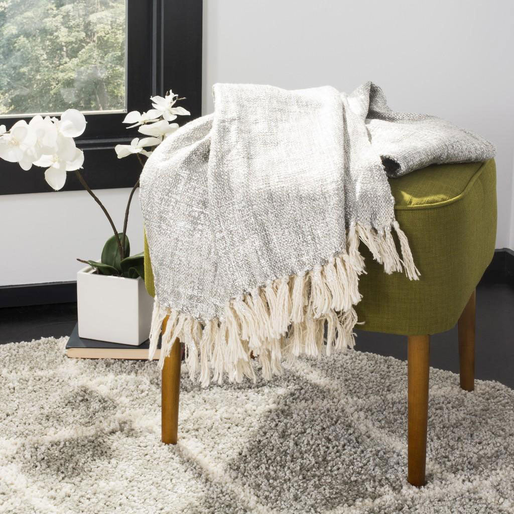 Oliver Metallic Throw Blanket – Paynes Gray