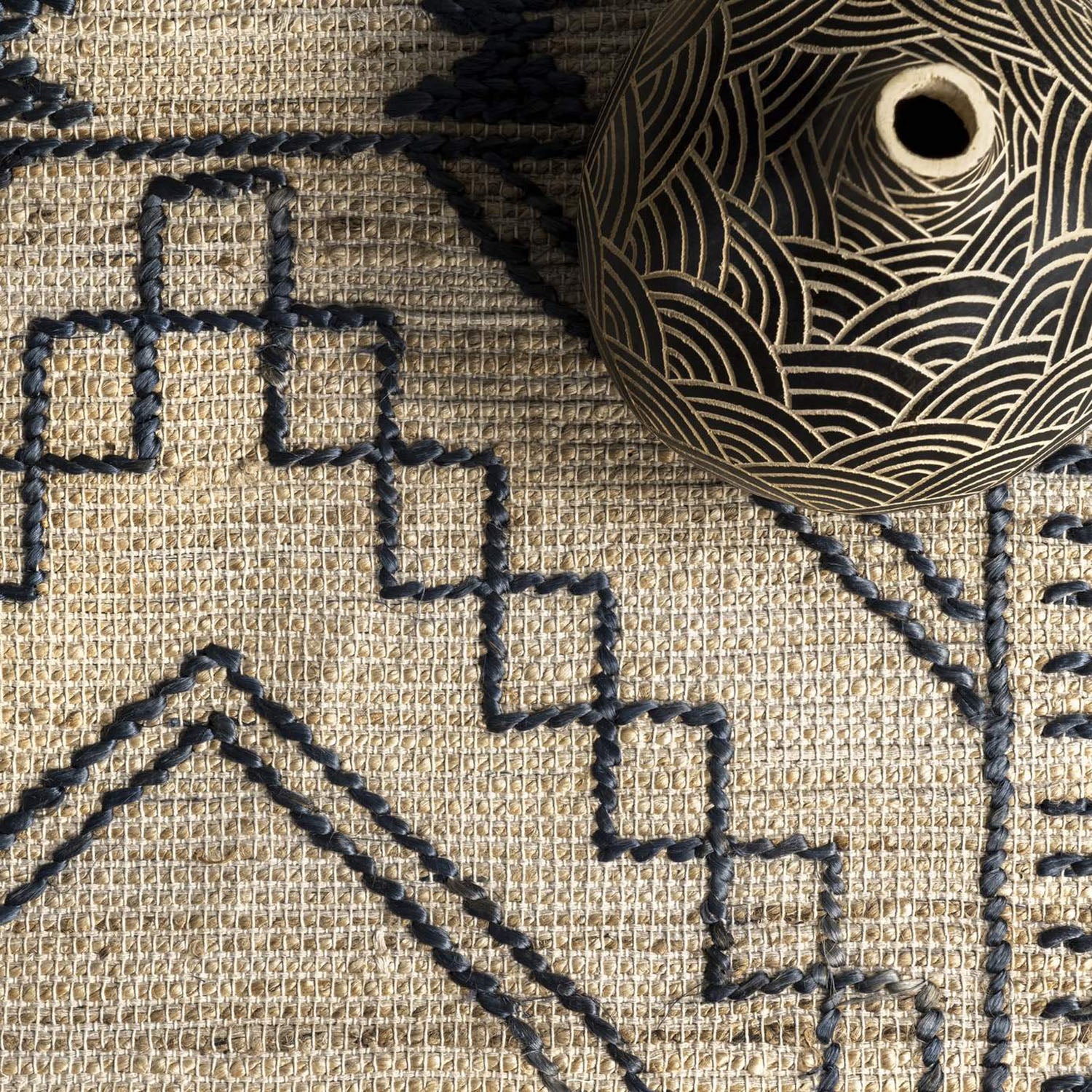 Reed Hand Woven Rug – Paynes Gray