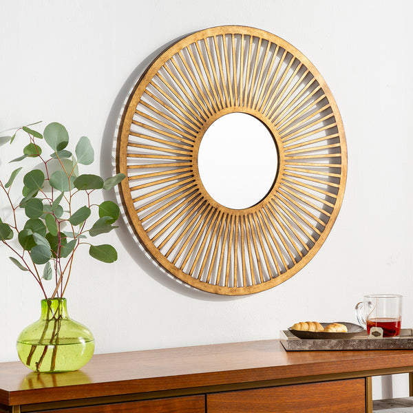 Percy Round Wall Mirror – Paynes Gray